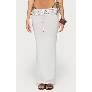 EDIKTED Maven Cover-up Skirt - White