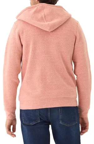 THREADS 4 THOUGHT Trim Fit Heathered Fleece Zip Hoodie - Firefly