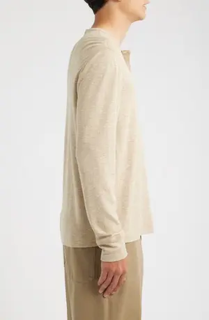Vince Long Sleeve Pima Cotton & Modal Henley