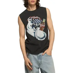 Lucky Brand Coca-cola® Polar Bear Cotton Graphic Muscle Tank