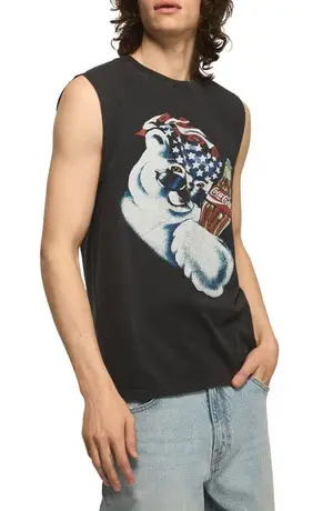 Lucky Brand Coca-cola® Polar Bear Cotton Graphic Muscle Tank