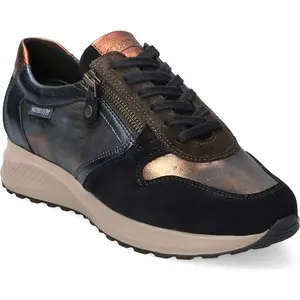 Mephisto Kim" Sneaker With Colorblocked Accents - Navy