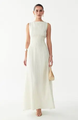 WILLA Palamino Maxi Dress - Natural