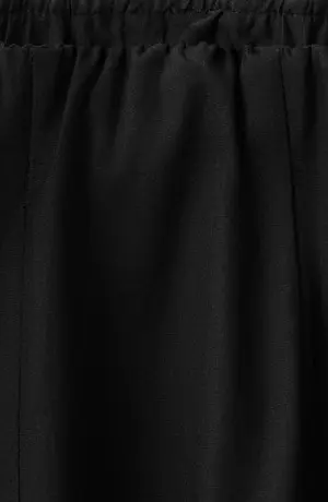 Mango Flared Cotton Midi Skirt - Black