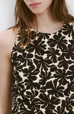 Mango Floral Crop Tank