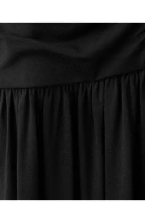 Mango Ruched Sleeveless Maxi Dress