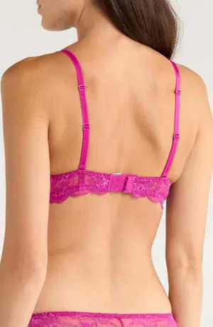 Simone Perele Reve Sheer Underwire Demi Cup Bra - Azalea