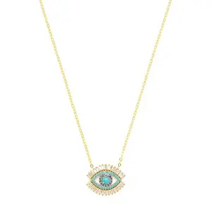 SEVEN SAINTS Evil Eye Protection Necklace - Gold