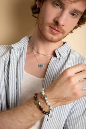 SEVEN SAINTS Evil Eye Protection Necklace