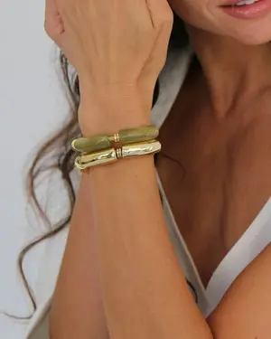BY LILLA Champagne Capsule Bracelet Hairtie Set