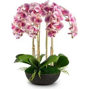 COCOBELLA Abella Realtouch Orchid Arrangement - Periwinkle