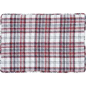 C&F HOME Benjamin 100% Cotton Set Of 6 Placemats 13" X 19 - Blue