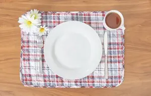 C&F HOME Benjamin 100% Cotton Set Of 6 Placemats 13" X 19