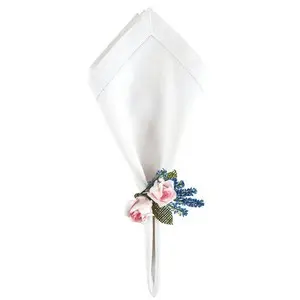 C&F HOME Easter Botanical Garden Flower Napkin Ring - Blue