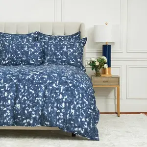 ELISABETH YORK Shaleena And Cotton Blend Duvet Cover - Blue