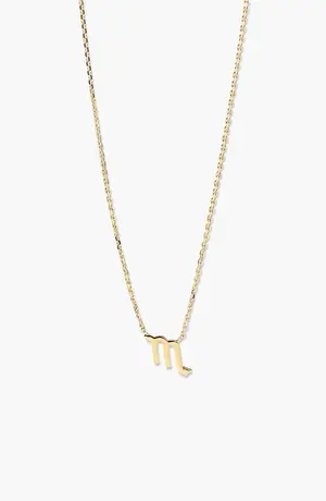 Mejuri Zodiac Sign Necklace Scorpio