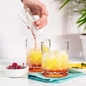 Final Touch Yarai Glass Double Cocktail Jigger