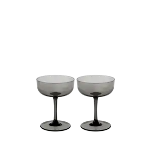 VILLEROY & BOCH Like Smoke Champagne / Dessert Bowl Pair - Grey