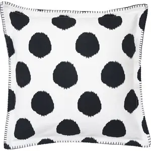 Carol & Frank Onyx Printed Pillow 20" X 20 - Black