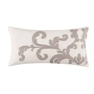 C&F HOME Providence Chain Stitch Lumbar Pillow 12" X 24