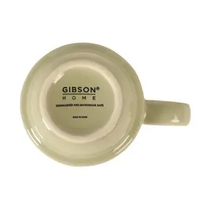 GIBSON HOME Sensations Stoneware Espresso Cup Set With Metal Rack