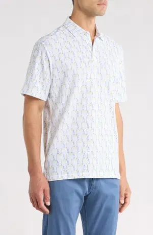 Tommy Bahama Big & Tall Emfielder Islandzone® Cocktail Polo - White