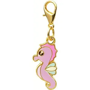 PINK PAPYRUS Pet Collar Charm - Seahorse