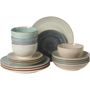 GIBSON HOME Stonebury Handpainted Stoneware Dinnerware Set - Multicolors