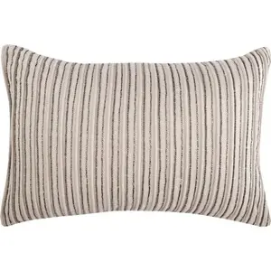 ELISABETH YORK Cover And Insert Set Pillow 14" X 22 - Gray