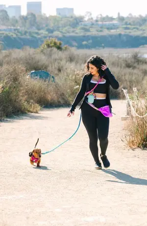PINK PAPYRUS Pixie Hands-free Rope Dog Leash