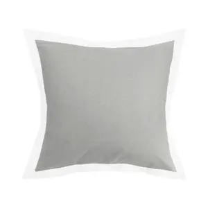 ELISABETH YORK Digby 100% Cotton Pillow Sham 26" X 26 - Grey