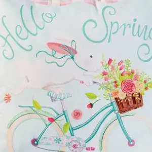 C&F HOME Hello Spring Printed Throw Pillow