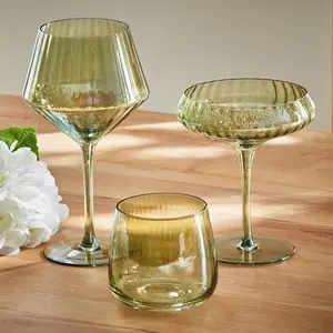 TAG Chelsea Iridescent Optic Coupe Glass Glass Everyday,spring