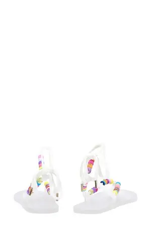 ANCIENT GREEK SANDALS Esther Beaded Ankle Strap Sandal