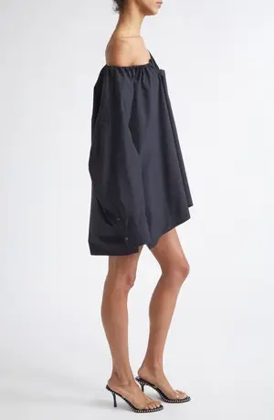Alexander Wang Long Sleeve Cotton Button-up Shirtdress