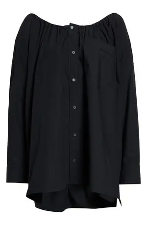Alexander Wang Long Sleeve Cotton Button-up Shirtdress
