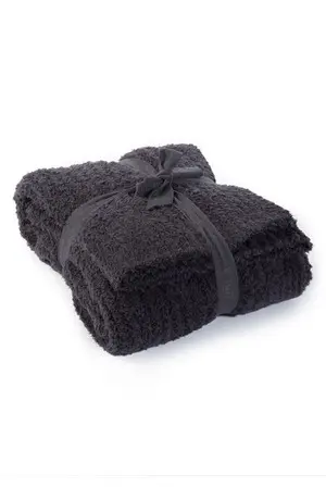 Barefoot Dreams Cozychic™ Rib Throw Blanket - Carbon