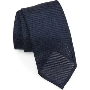 Thom Sweeney Silk Grenadine Neck Tie - Navy