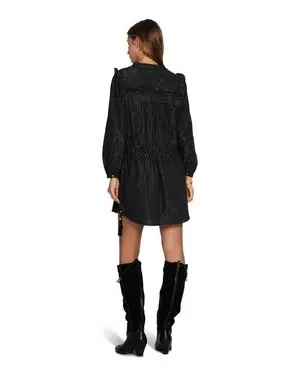 BELLE & BLOOM Off The Vine Lurex Stripe Mini Dress
