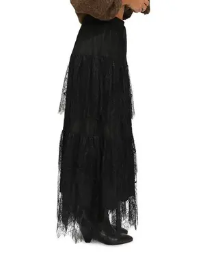 BELLE & BLOOM Dreamy Days Lace Tiered Skirt