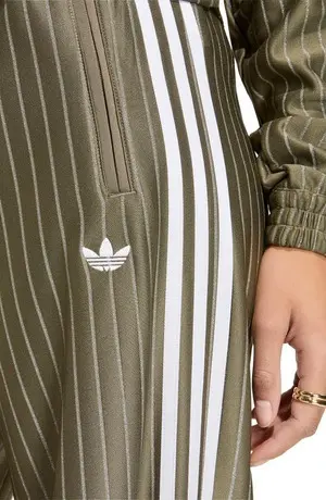 ADIDAS ORIGINALS Pinstripe Wide Leg Track Pants