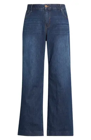 Wit & Wisdom High Waist Wide Leg Jeans