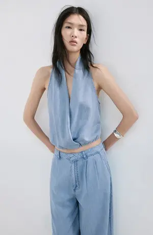 Mango Wide Leg Trouser Jeans