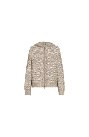 Brunello Cucinelli Dazzling Chiné Net Cardigan