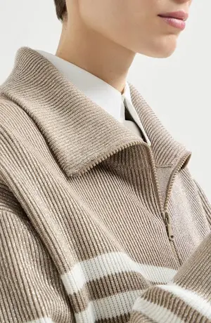 Brunello Cucinelli Sparkling Cotton Cardigan