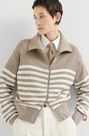 Brunello Cucinelli Sparkling Cotton Cardigan