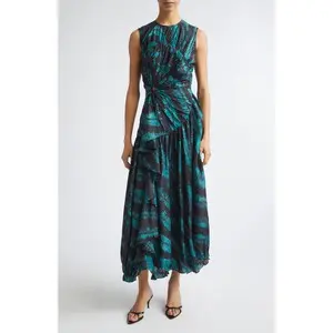 Ulla Johnson Veda Shibori Silk Dress