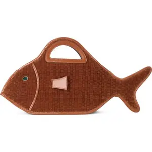 Staud Cleo Leather Fish Bag