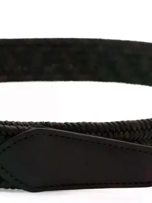 Canali Woven Leather Belt