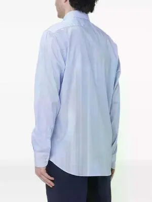 BROOKSFIELD Striped Logo-embroidered Shirt